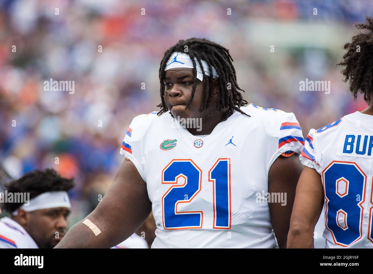 September 11, 2021: Florida Gators defensive lineman Desmond Watson (21 ...
