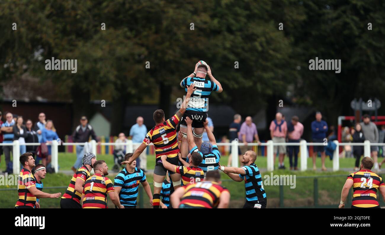 Carmarthen Quins v Cardiff RFC Stock Photo - Alamy