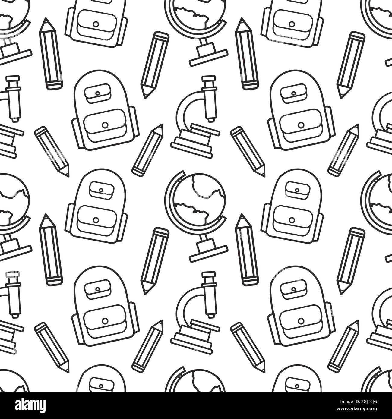 Seamless study pattern Cut Out Stock Images & Pictures - Alamy