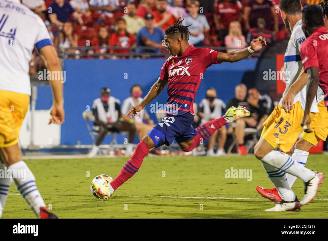 Dallas, Texas, USA, September 11, 2021, FC Dallas defender Justin Che ...