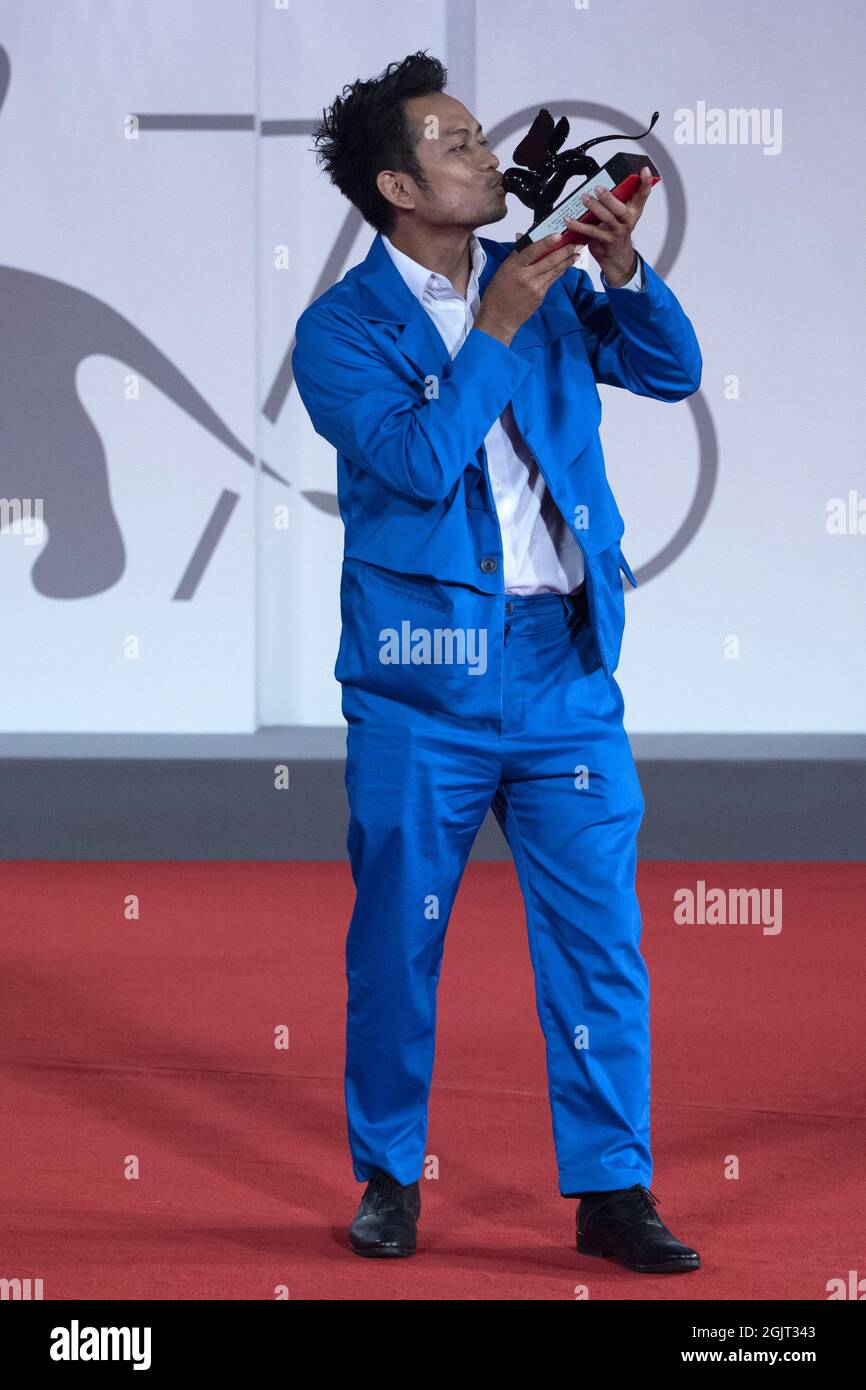 Director Neang Kavich receives the Best Actor Orizzonti Award on behalf ...