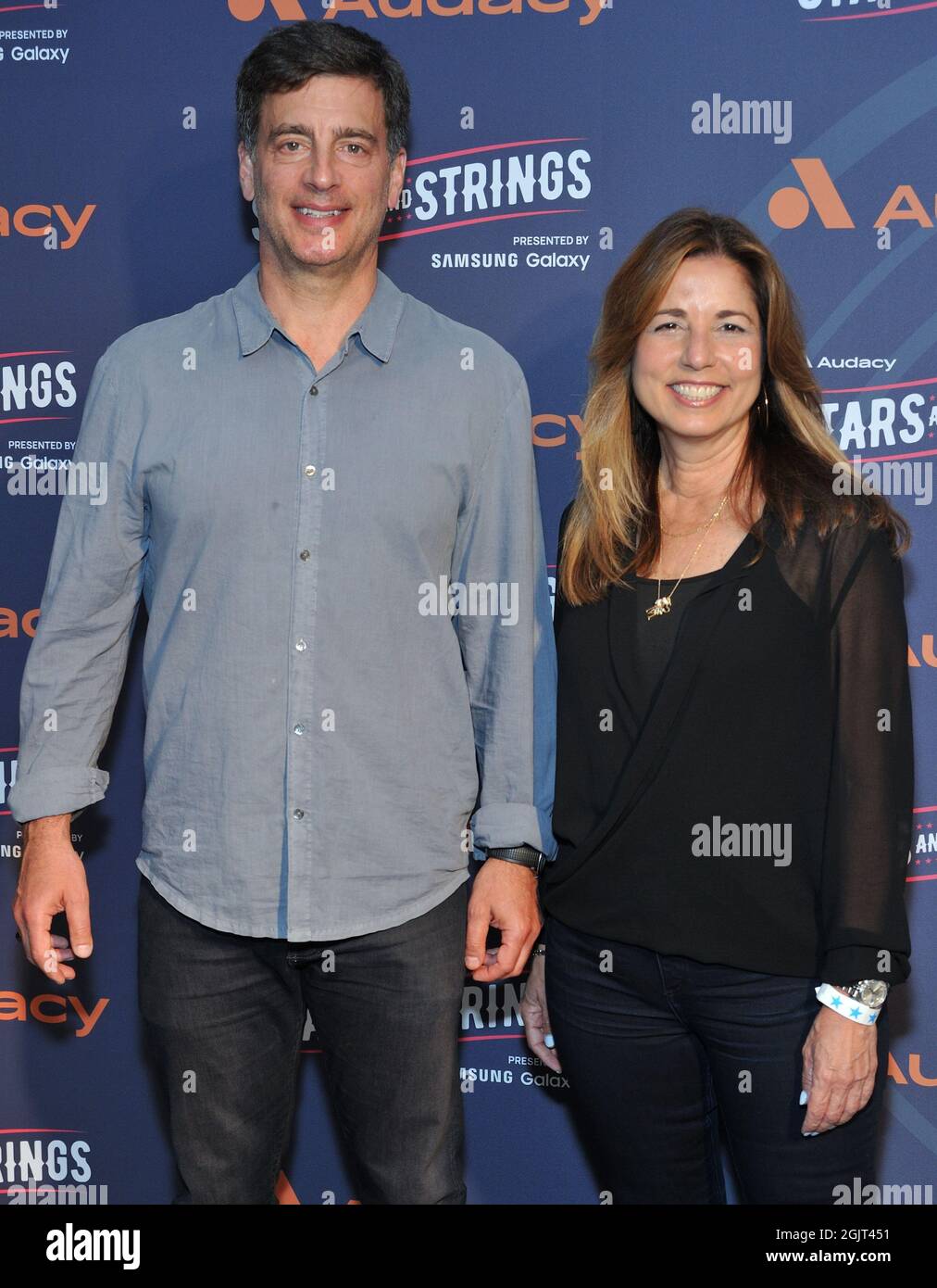 New York, USA. 11th Sep, 2021. L-R: David Field and Susan Larkin attend ...