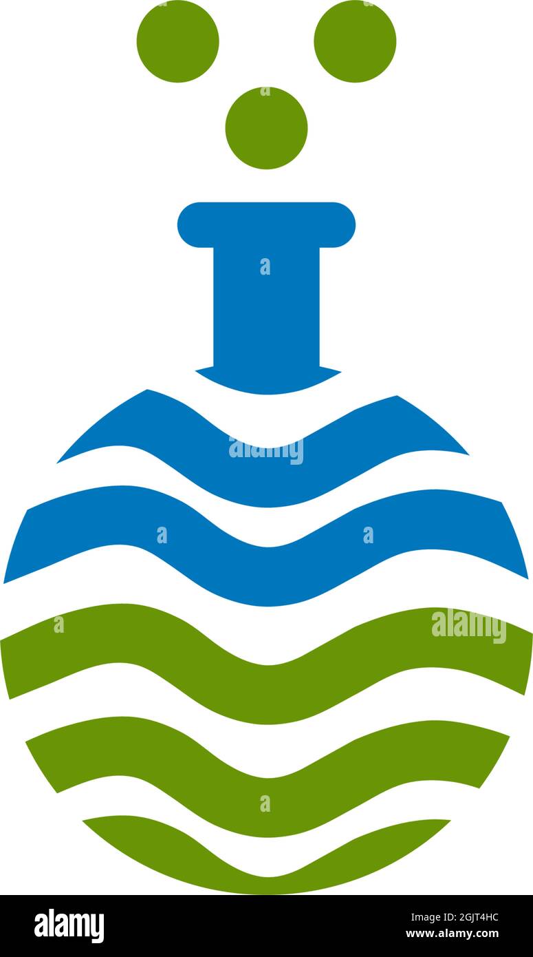 Lab icon logo design vector illustration template Stock Vector Image ...