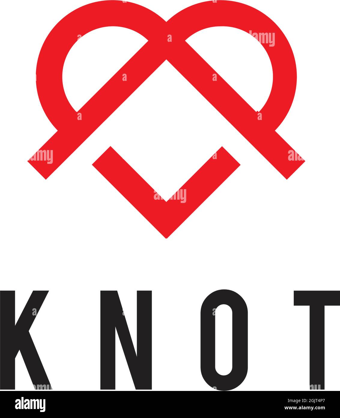 Knot love icon logo design inspiration vector template Stock Vector ...