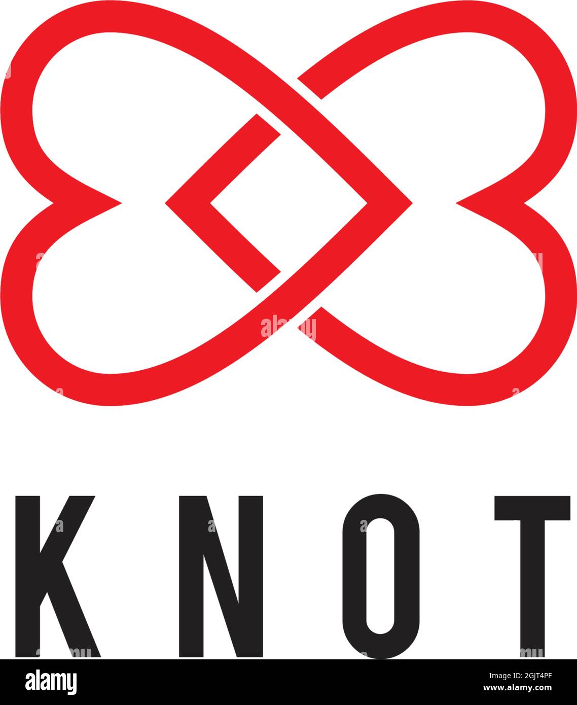 Knot love icon logo design inspiration vector template Stock Vector ...