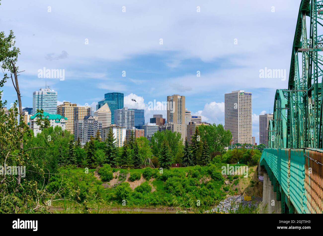 downtown city, edmonton Stock Photo - Alamy