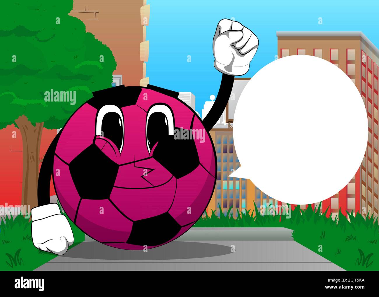 Soccer ball making power to the people fist gesture. Traditional ...