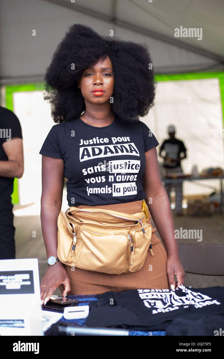 Assa Traore during the Fete de l'Humanite 2021 in Paris, France on ...