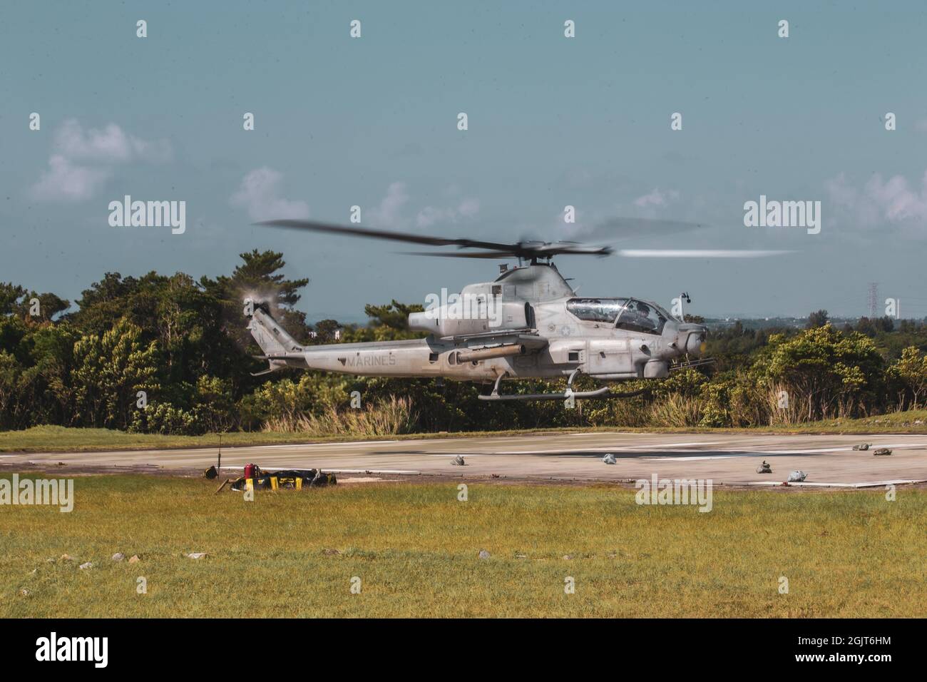 A U.S. Marine Corps AH-1Z Viper attack helicopter attached to Marine ...