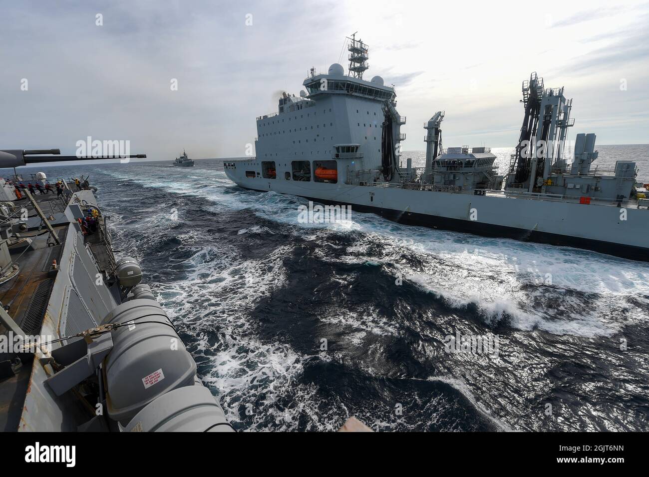 ATLANTIC OCEAN (Sep. 1, 2021) The USS Forrest Sherman (DDG 98) sails ...