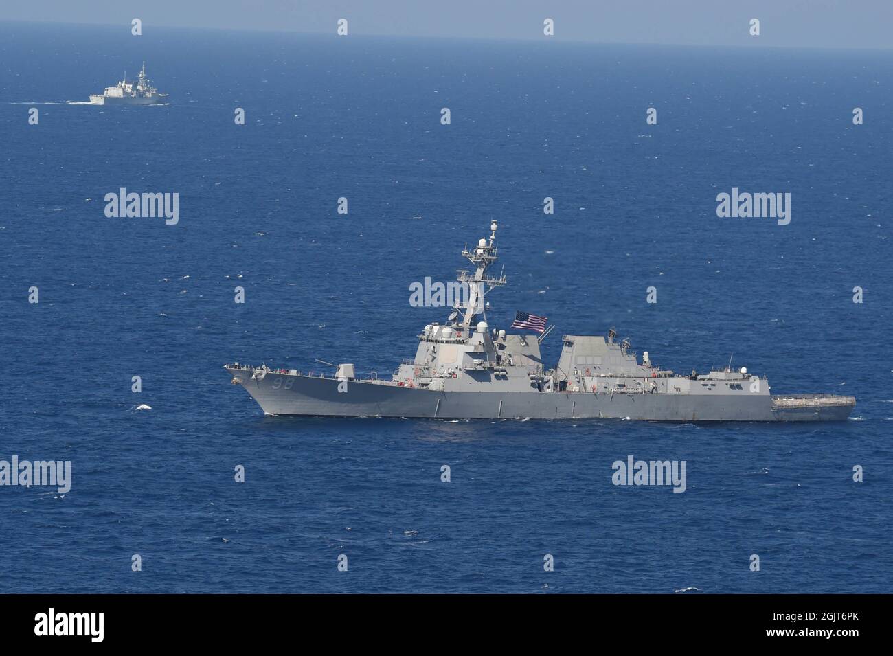 ATLANTIC OCEAN (Sep. 1, 2021) The USS Forrest Sherman (DDG 98) sails ...