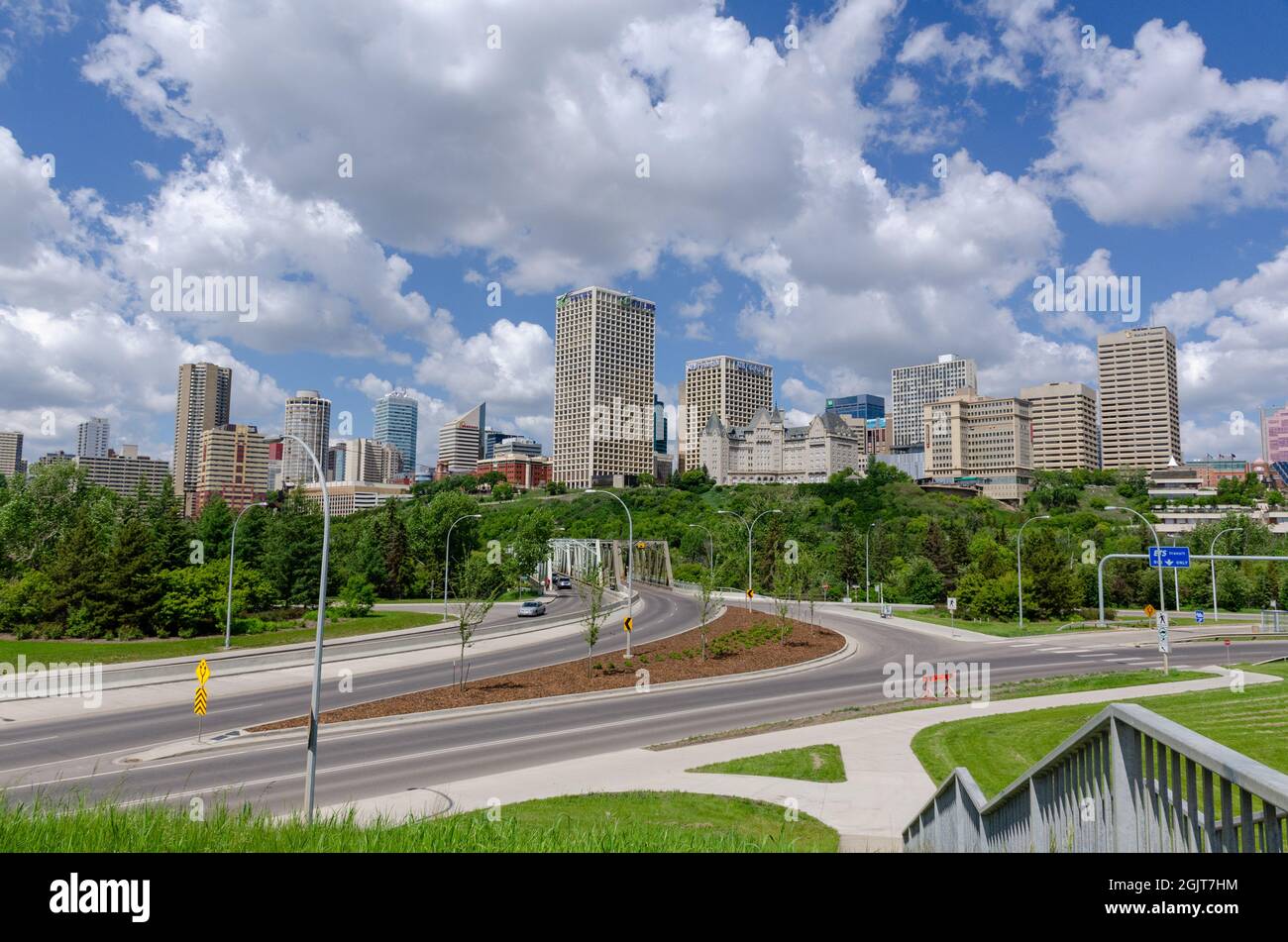 downtown city, edmonton Stock Photo - Alamy