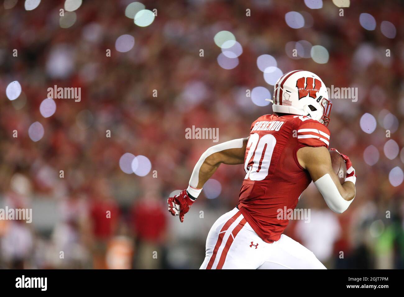 Madison, WI, USA. 11th Sep, 2021. Wisconsin Badgers running back Isaac ...