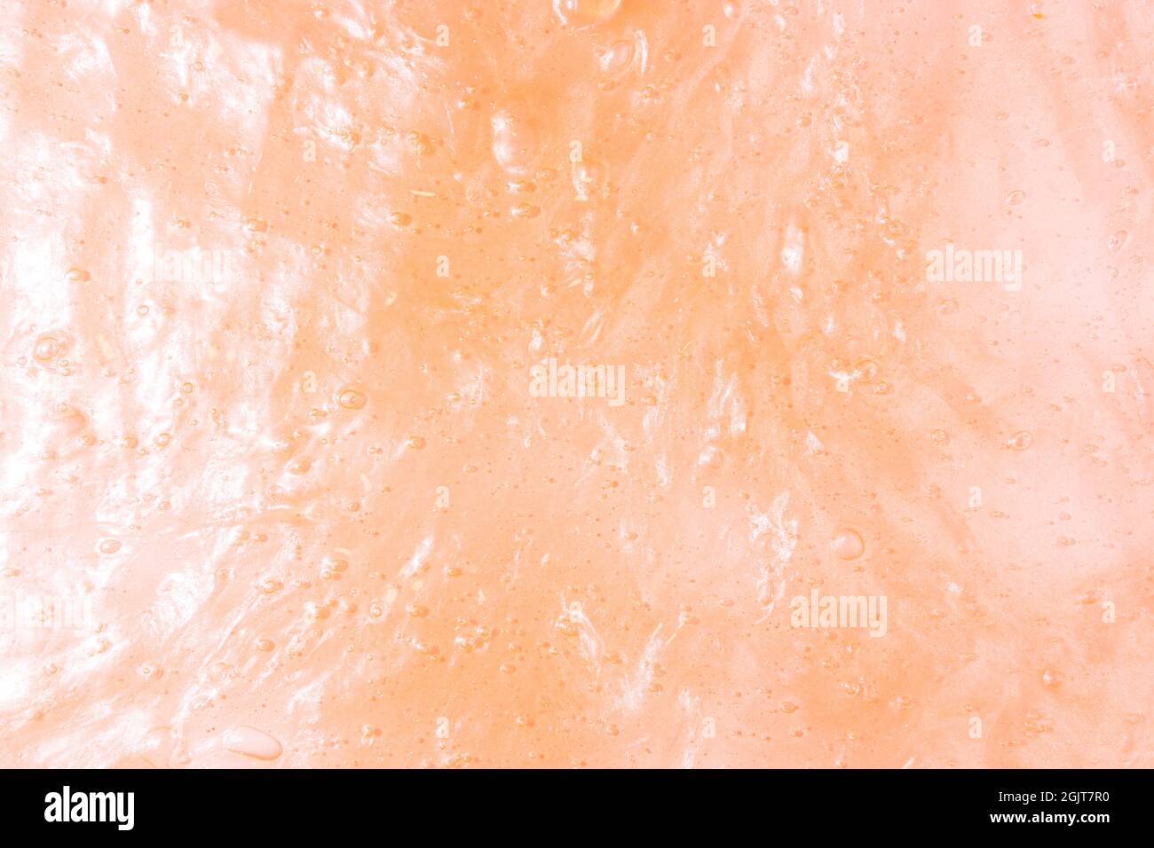 Liquid orange slime background with bubbles and highlights Stock Photo ...