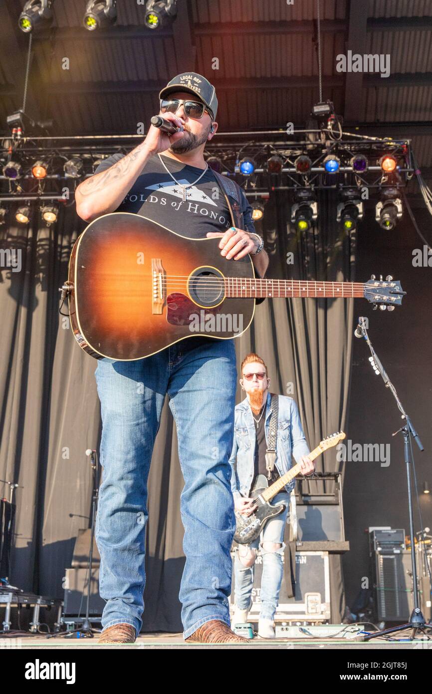 Tyler Farr during the Summerfest Music Festival on September 10, 2021 ...