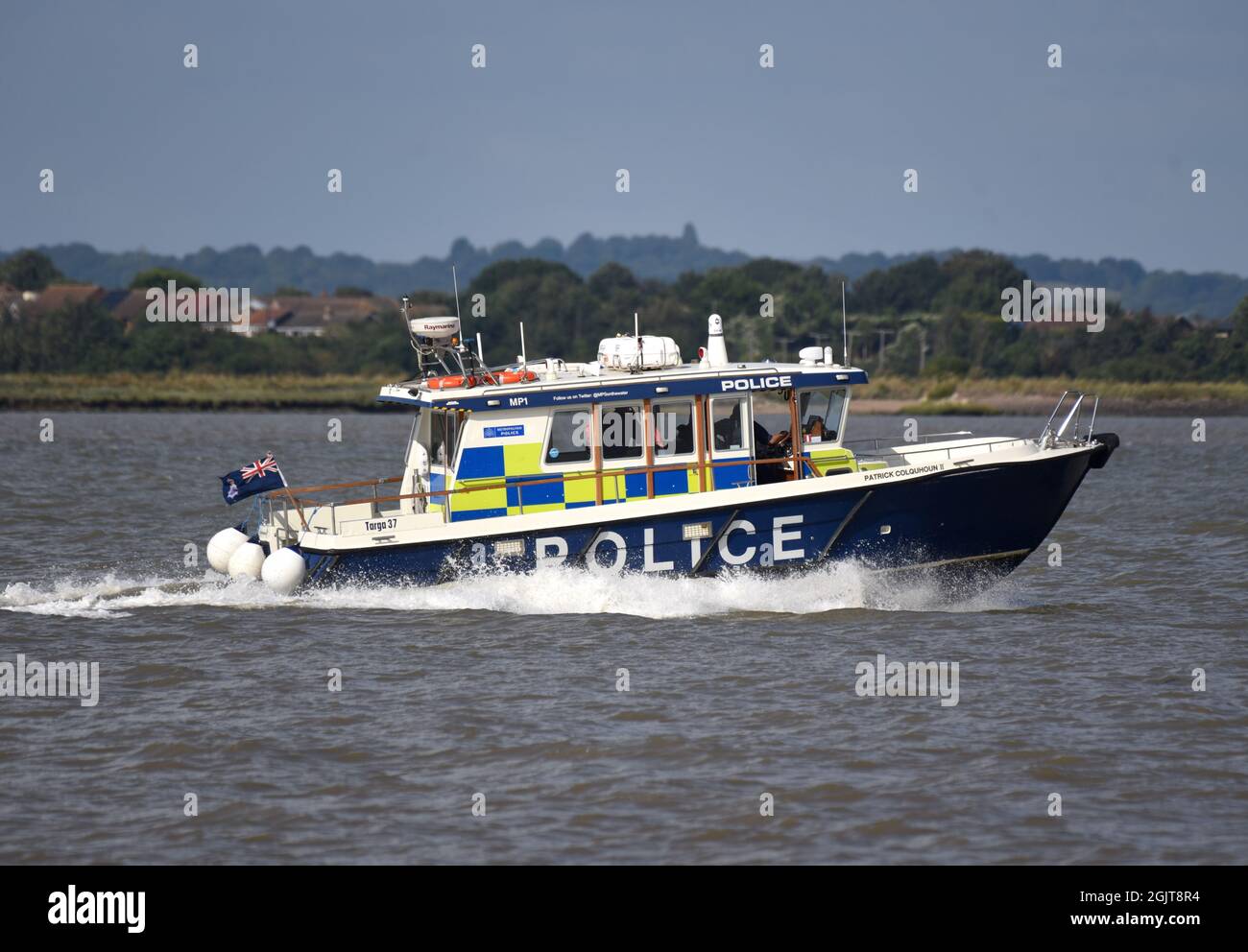 11/09/2021River Thames Gravesend UK. Metropolitan police boat Patrick ...