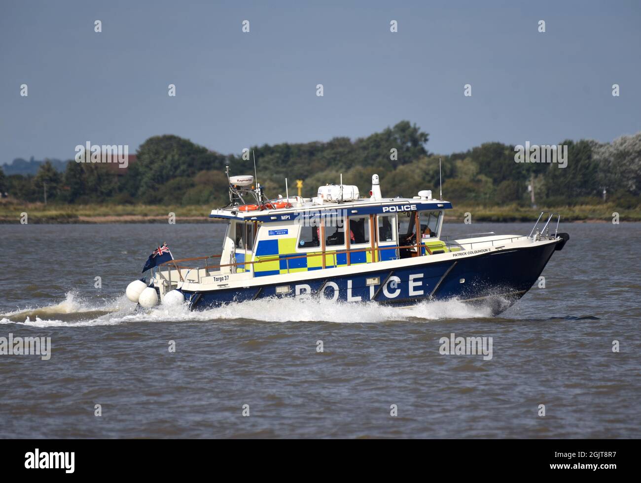 11/09/2021River Thames Gravesend UK. Metropolitan police boat Patrick ...