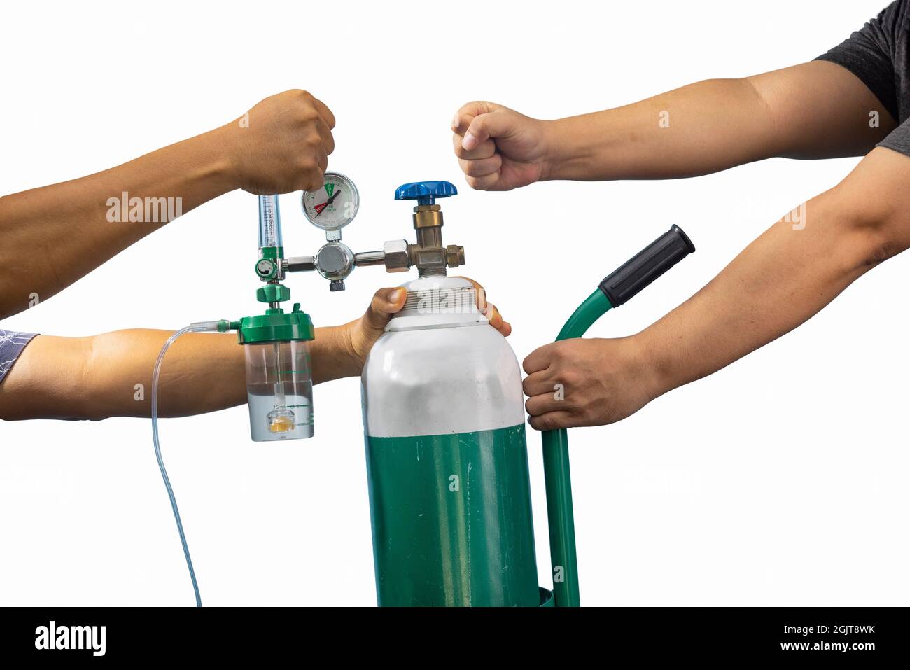 Patient oxygen cylinder hi-res stock photography and images - Alamy