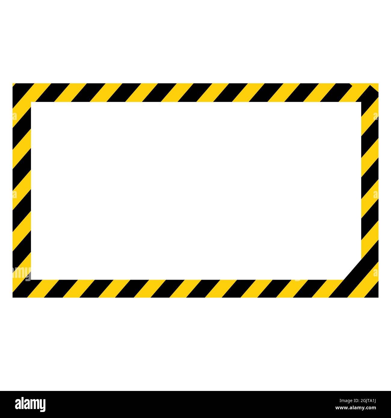 Black and yellow warning line striped rectangular background ...