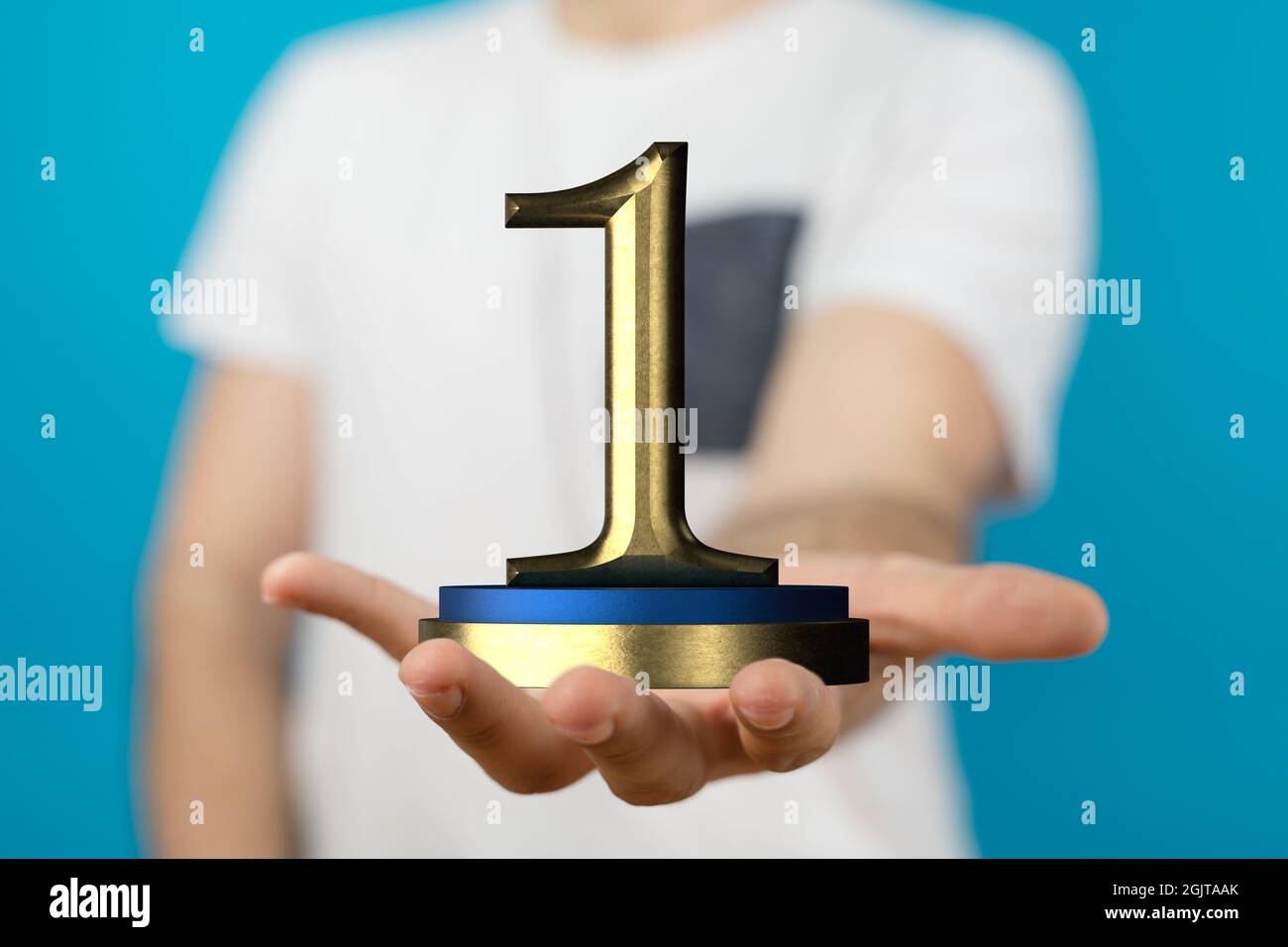 Presenting trophy hi-res stock photography and images - Alamy