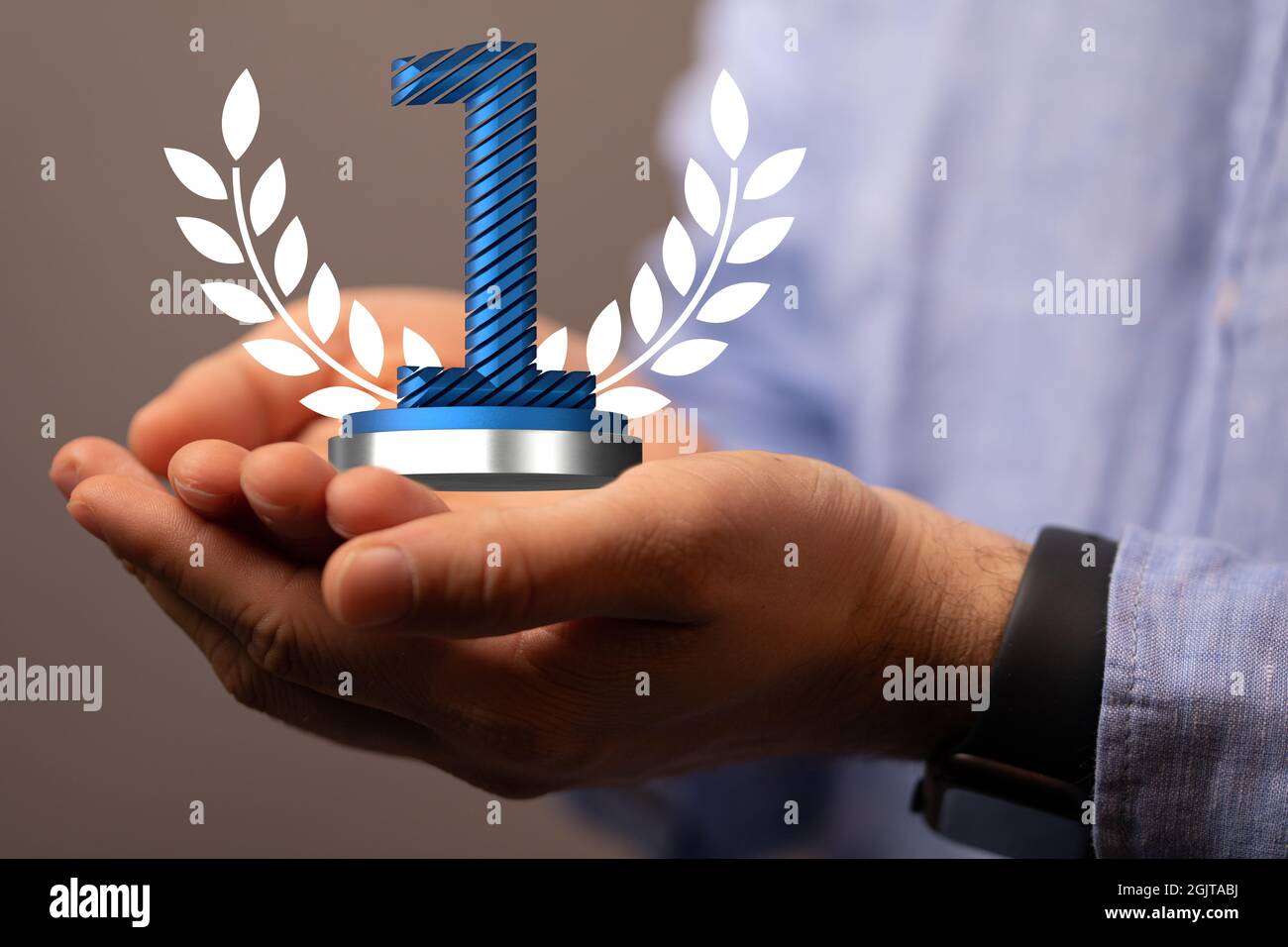 Presenting trophy hi-res stock photography and images - Alamy