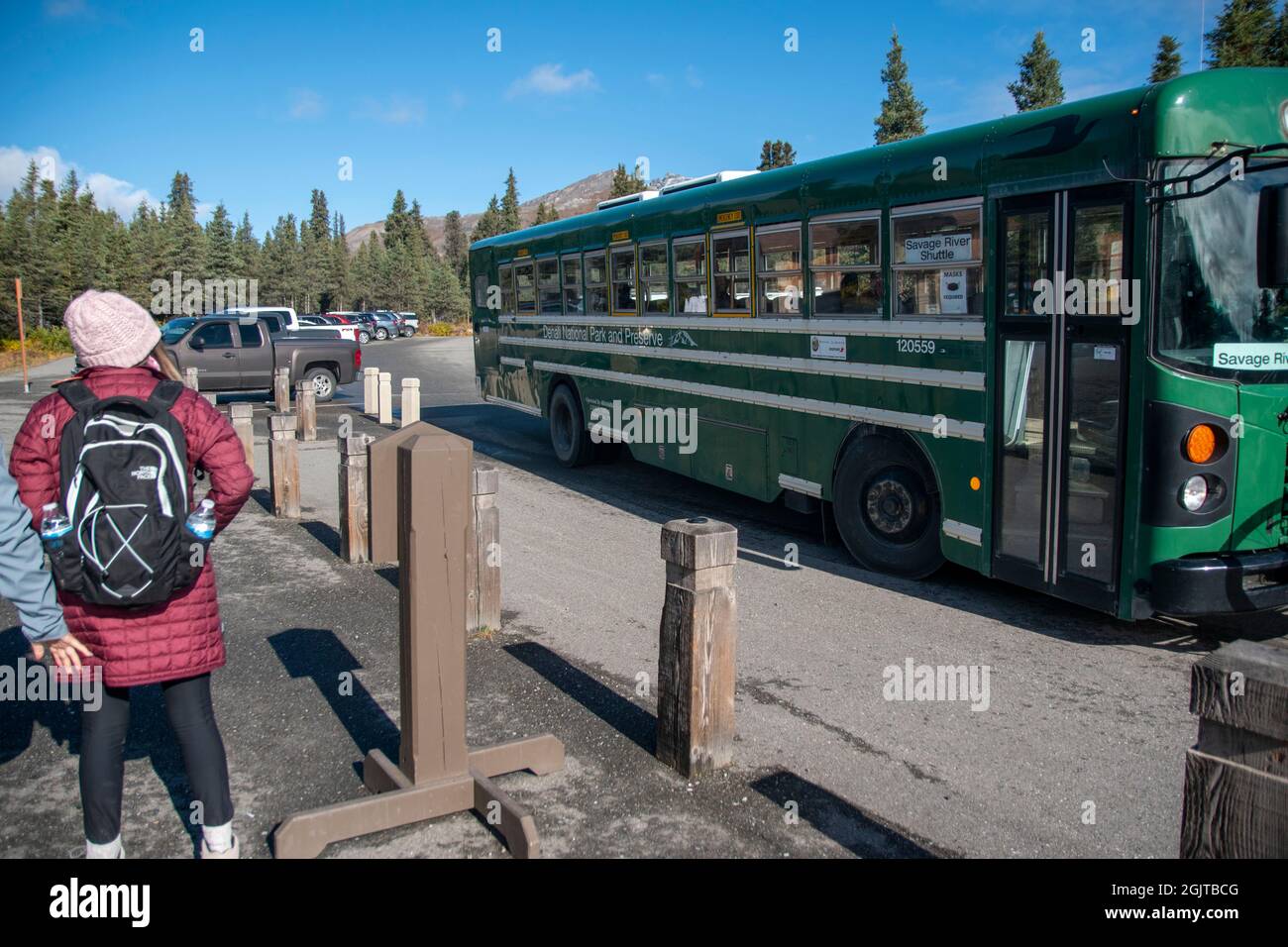 This is a public shuttle that carries passengers into Denali National ...