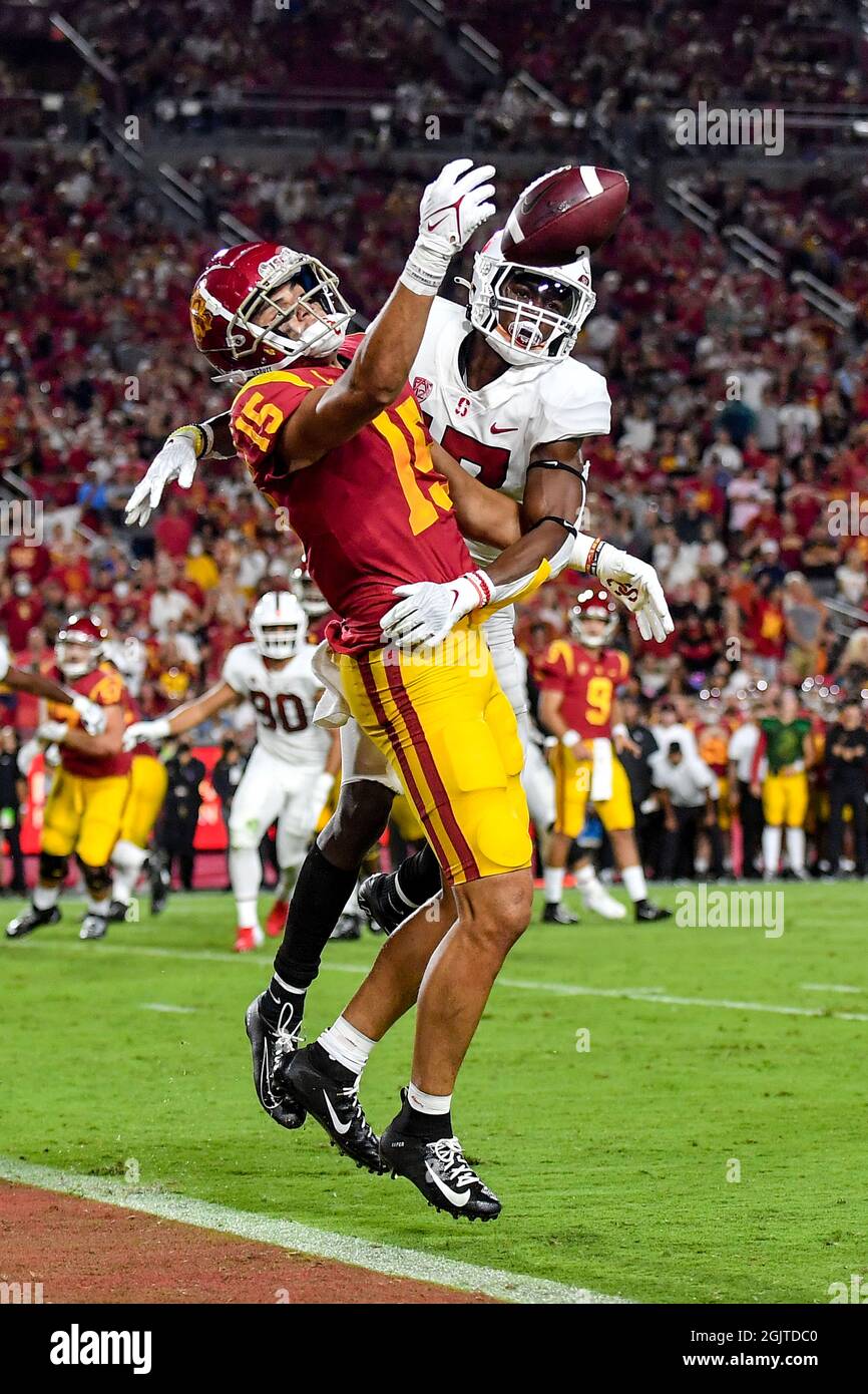 Los Angeles, CA. 11th Sep, 2021. USC Trojans wide receiver Drake London ...