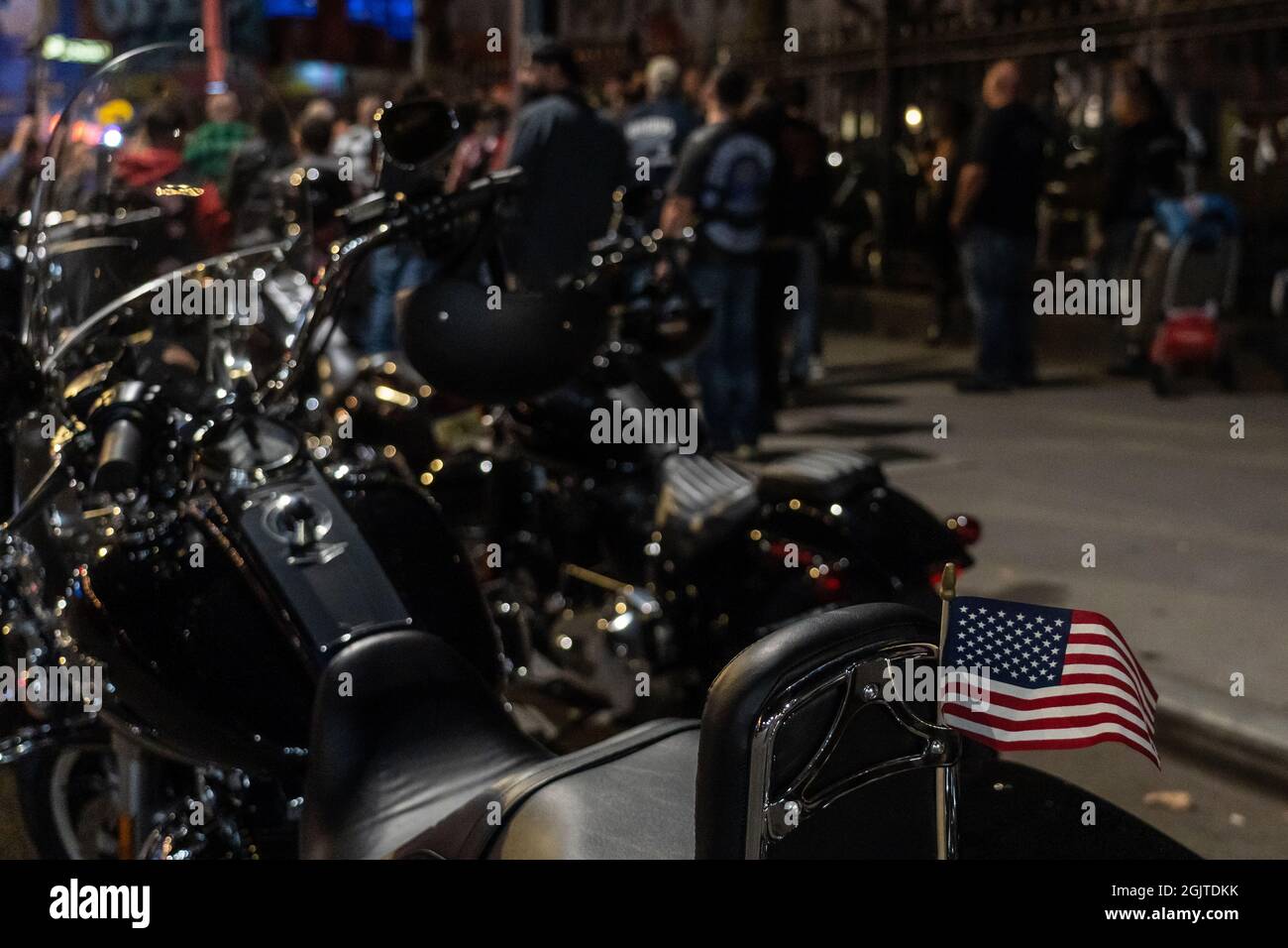NEW YORK, NY - SEPTEMBER 11: Multiple biker clubs members visit the ...