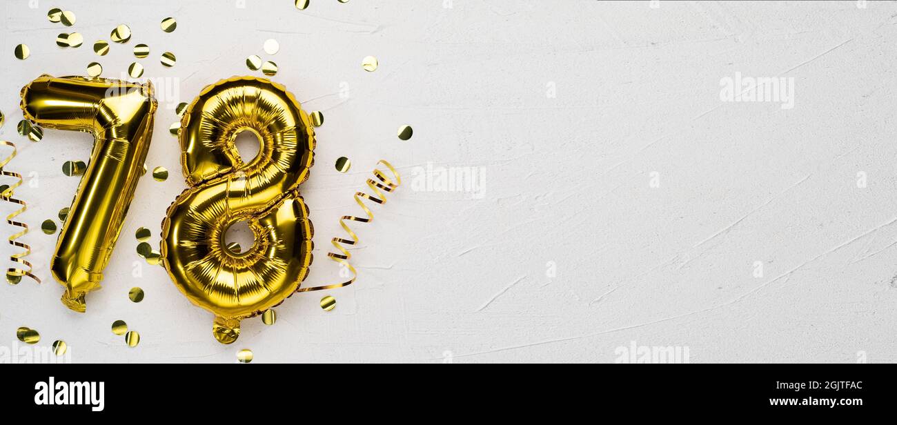 Balloon number 78 hi-res stock photography and images - Alamy