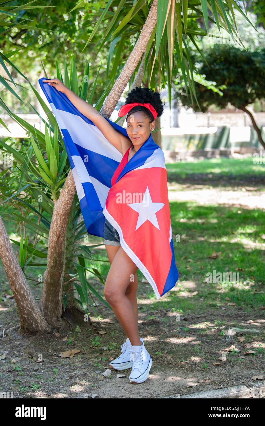 Patriotic cuban girl hi-res stock photography and images - Alamy