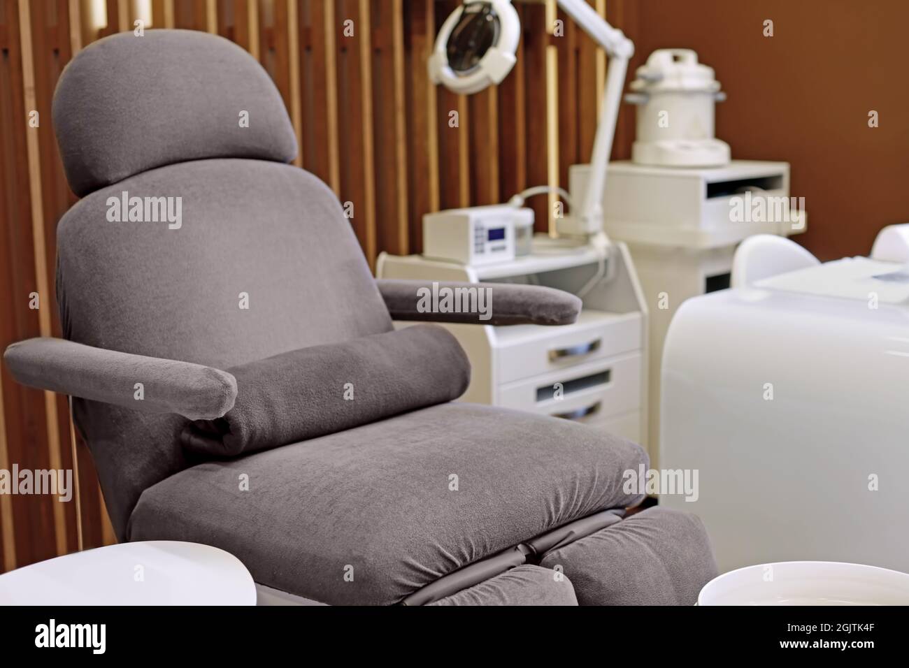 Modern chair in spa salon Stock Photo - Alamy