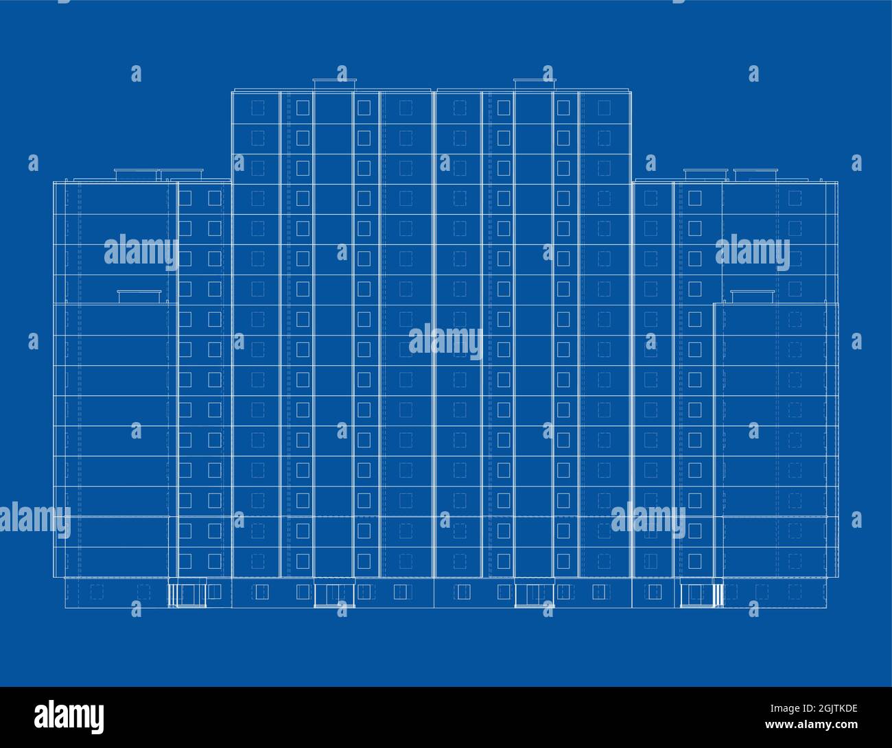 Construction multi storey house site Stock Vector Images - Alamy