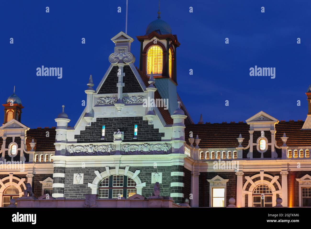 Dunedin Trains station is a famous landmark in the South Island city ...