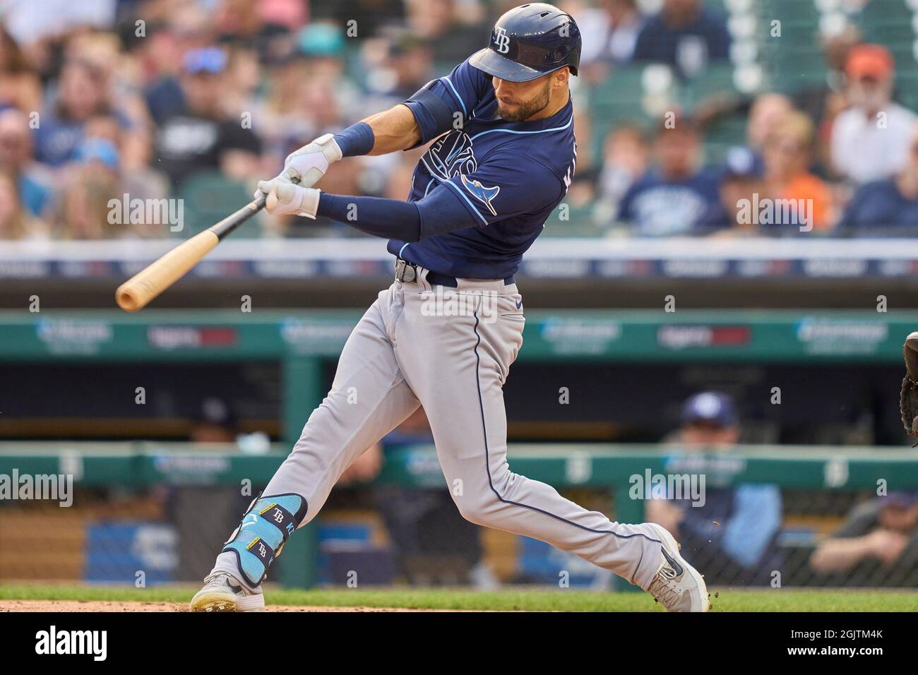 Detroit MI, USA. 11th Sep, 2021. Tampa center fielder Kevin Kiermaier ...