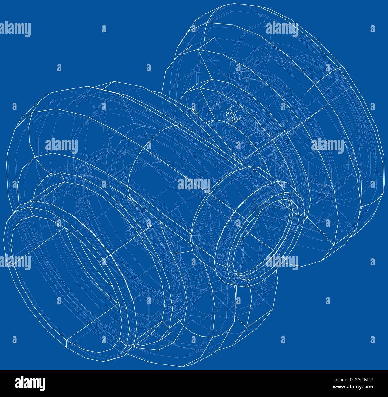 Automobile turbocharger concept outline. Vector Stock Vector Image ...