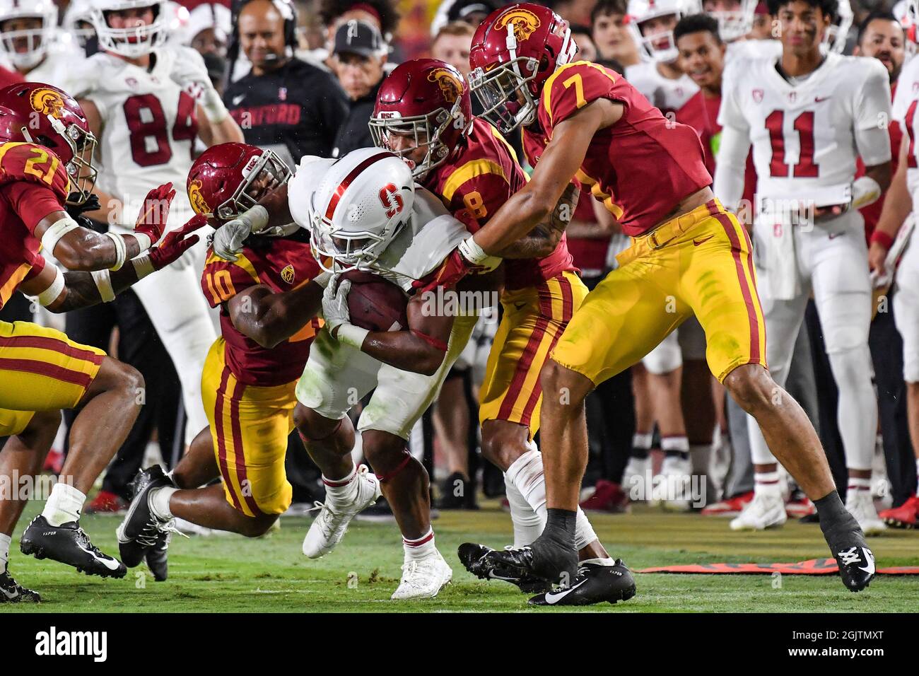 Los Angeles, CA. 11th Sep, 2021. Stanford Cardinal running back ...