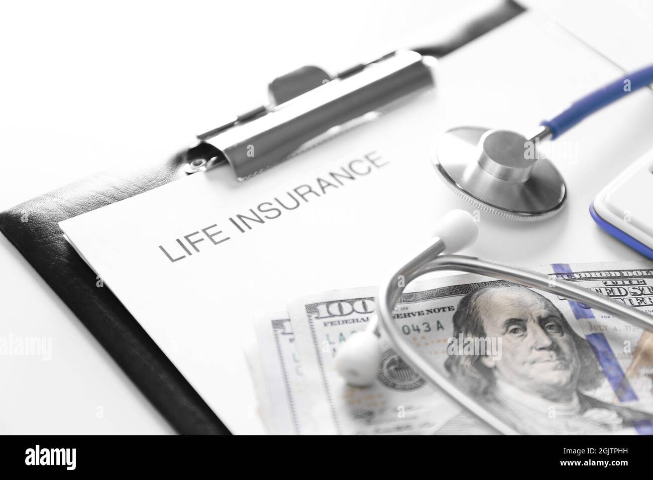 Health planning concept. Composition of life insurance symbols Stock ...