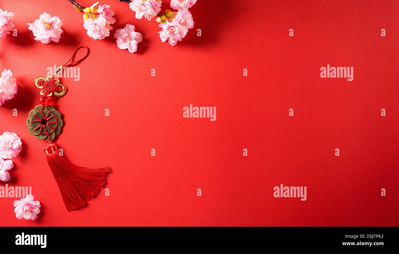 Chinese new year festival decorations made from chinese good luck ...