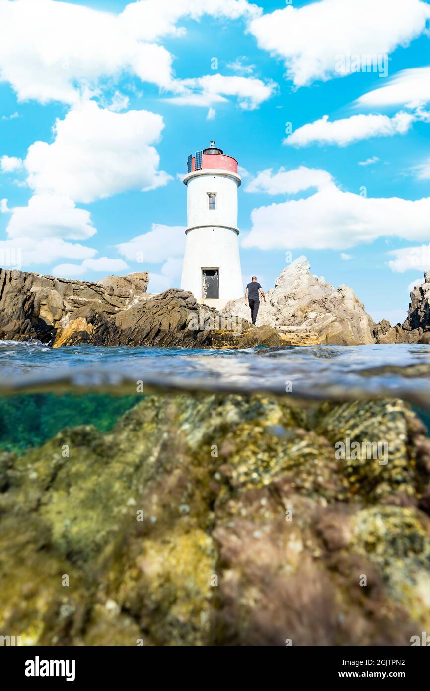 Italy half under sea hi-res stock photography and images - Alamy
