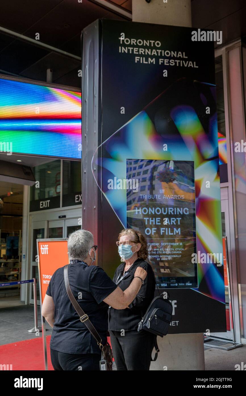 Toronto, Canada. 11th Sep, 2021. People seen outside the TIFF Bell ...