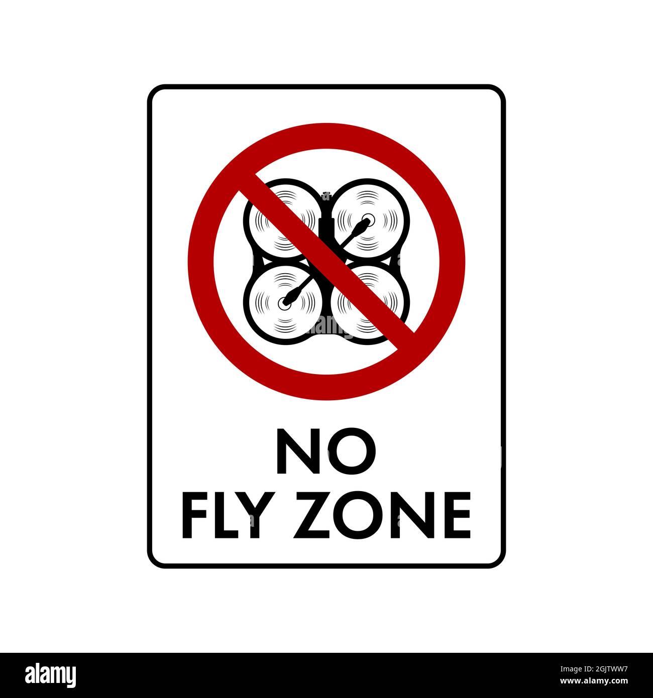 No drone zone sign. No drones icon. Flights with drone circle backslash ...