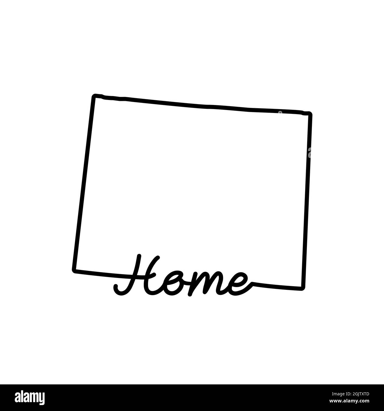 Map of emblem wyoming Black and White Stock Photos & Images - Alamy