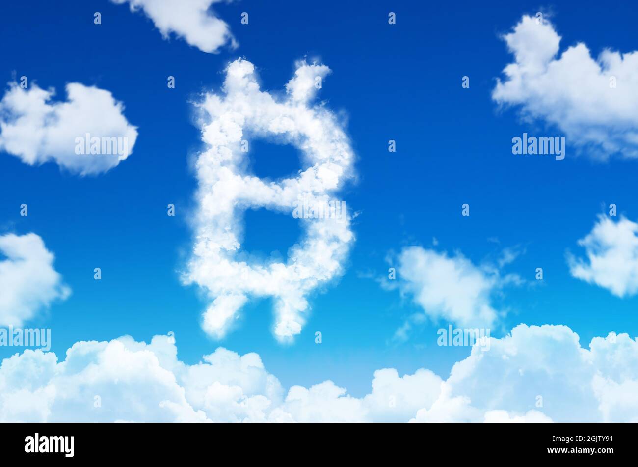 Bitcoin against the sky hi-res stock photography and images - Alamy