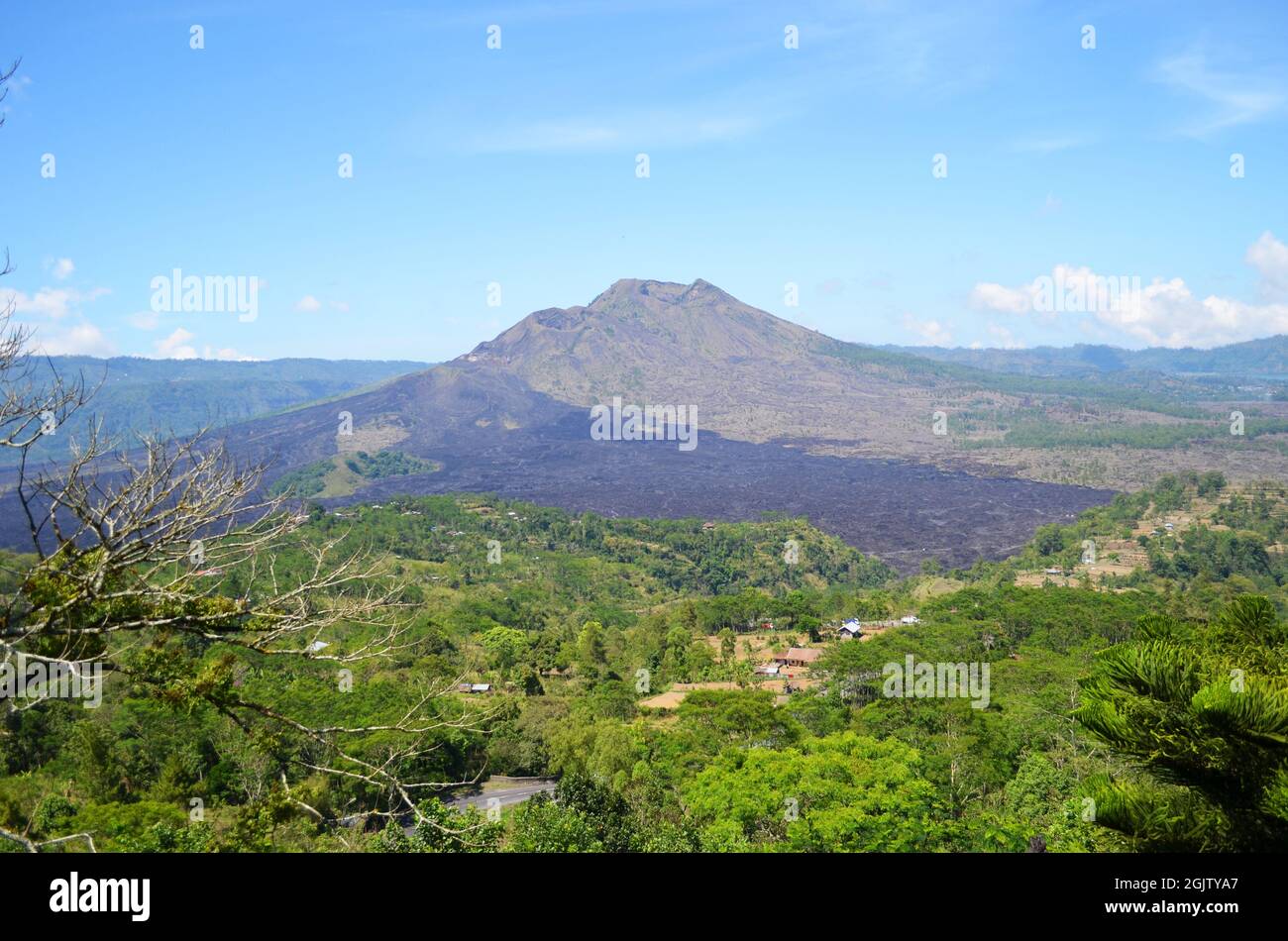 Mountains and volcano in the tropical rainforest Stock Photo - Alamy