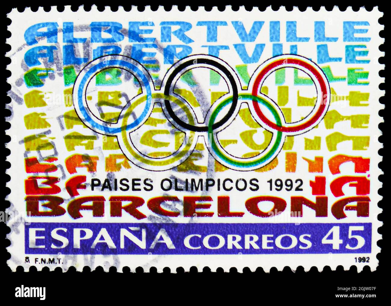 Barcelona Spain Postage Stamp