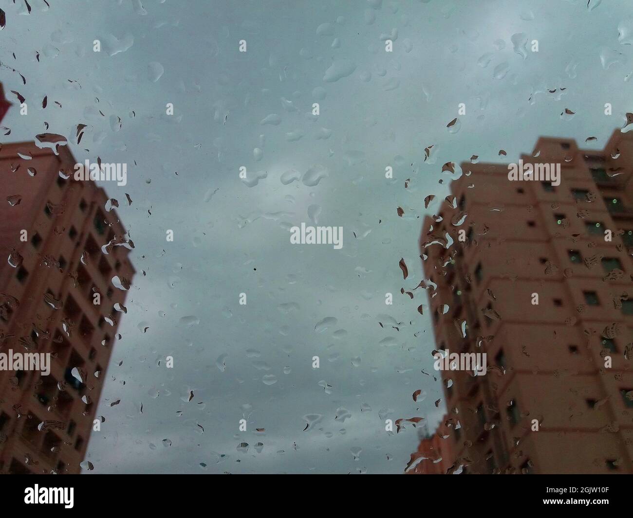 Rain drops. Amazing Romantic Weather. Rainy Day Stock Photo - Alamy