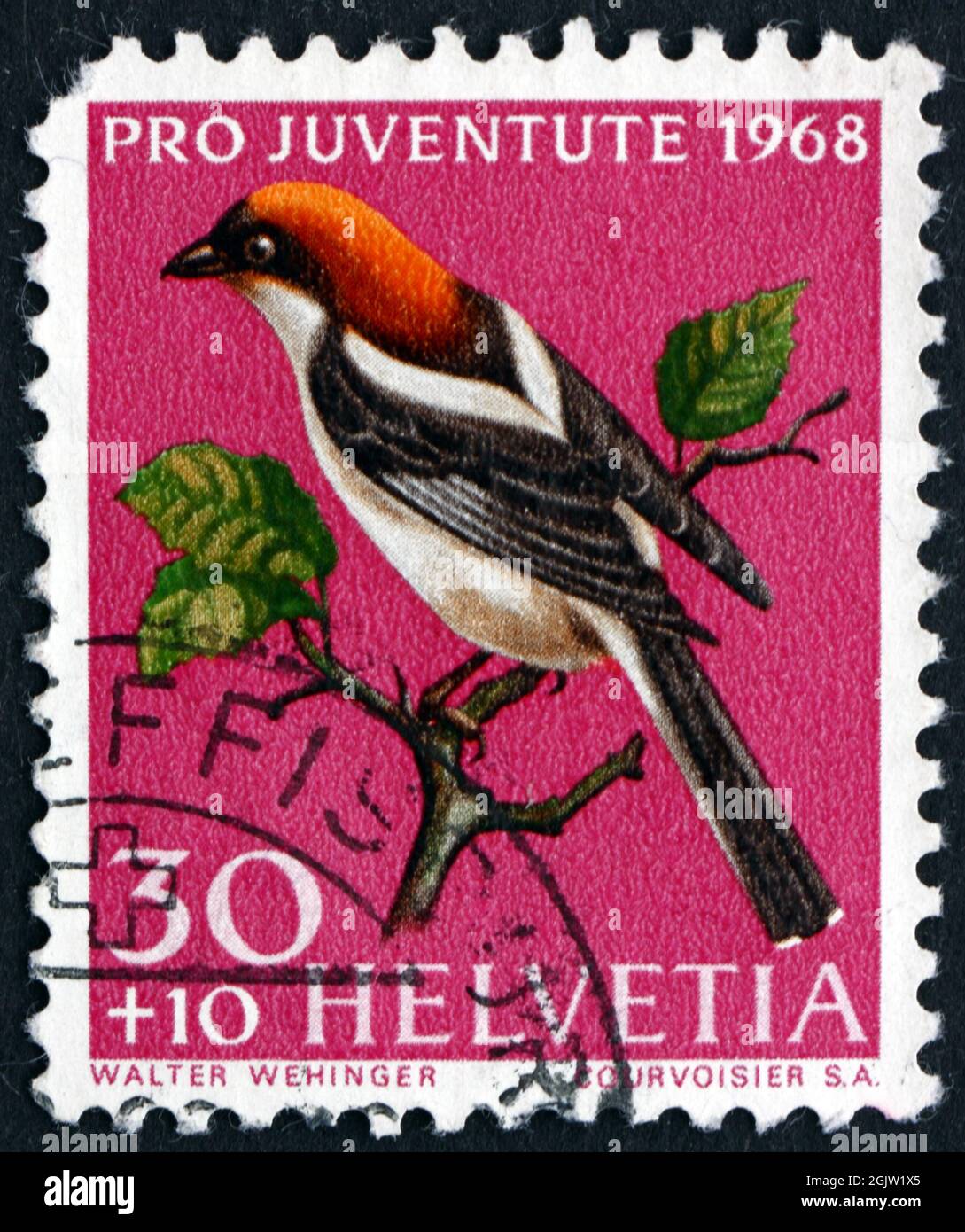 SWITZERLAND - CIRCA 1968: a stamp printed in the Switzerland shows ...