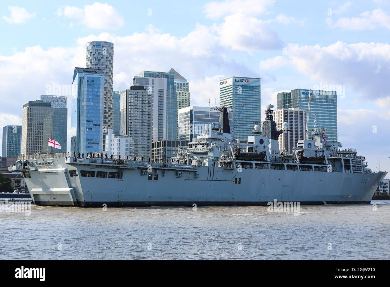 Greenwich, United Kingdom. 11th September 2021. HMS Albion on the ...