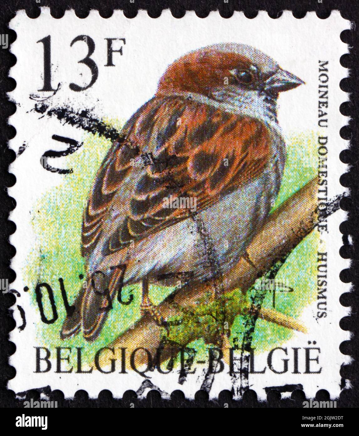 BELGIUM - CIRCA 1992: a stamp printed in the Belgium shows House ...