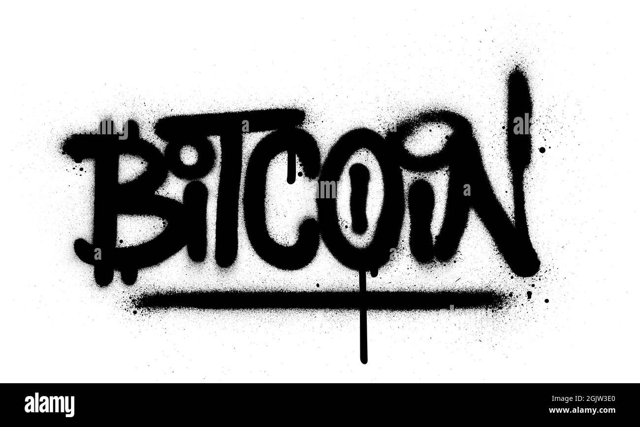 Bitcoin coin in black Black and White Stock Photos & Images - Alamy